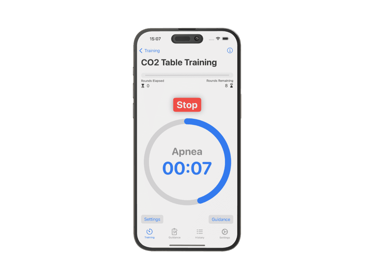 Apnea Manager - Breath Hold Training & Freediving App